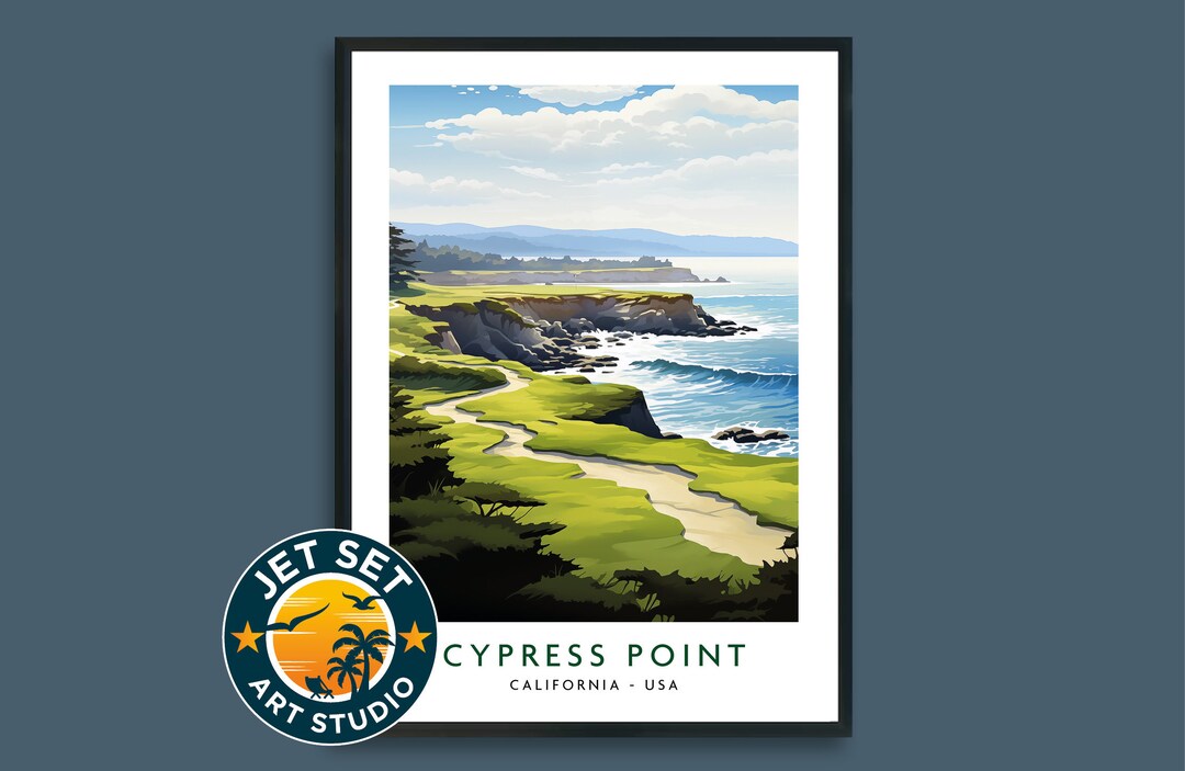 Cypress Point Golf Course Poster Print Wall Art Framed Unframed Canvas ...