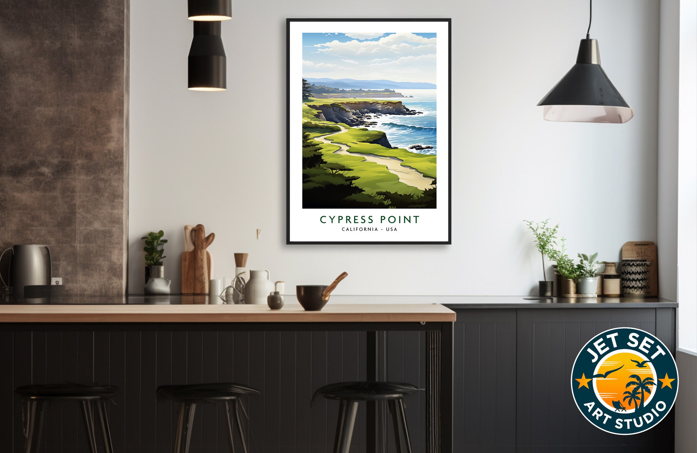 Cypress Point Golf Course Poster Print Wall Art Framed Unframed Canvas ...