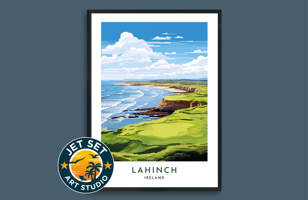 Lahinch Golf Course Poster Print Wall Art Ireland Framed Unframed ...