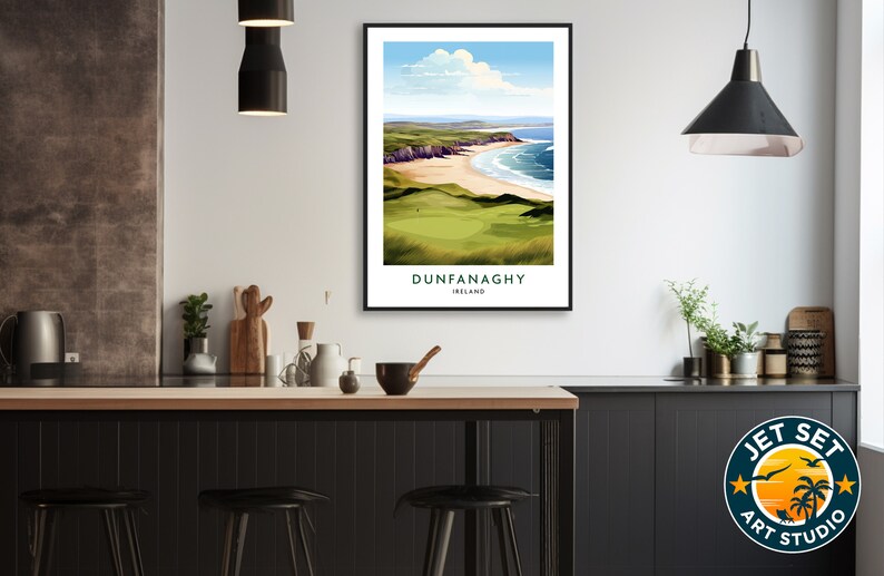 Dunfanaghy Golf Course Poster Print Wall Art Donegal Ireland Framed ...
