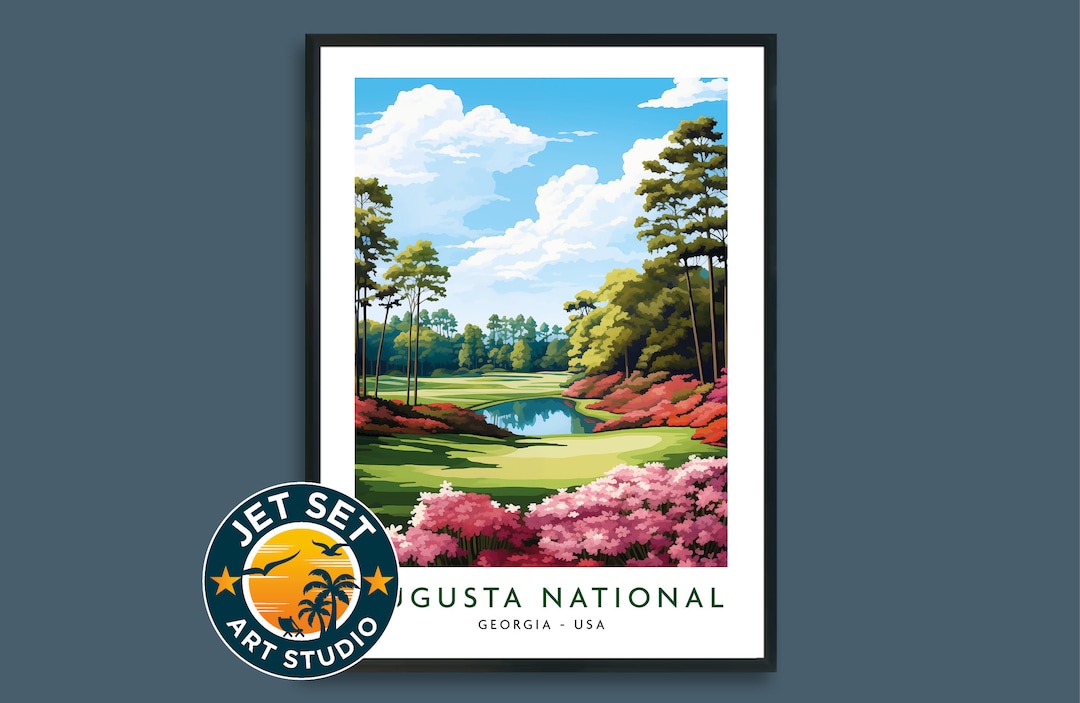 Augusta National Golf Course Poster Print Wall Art Framed Unframed ...