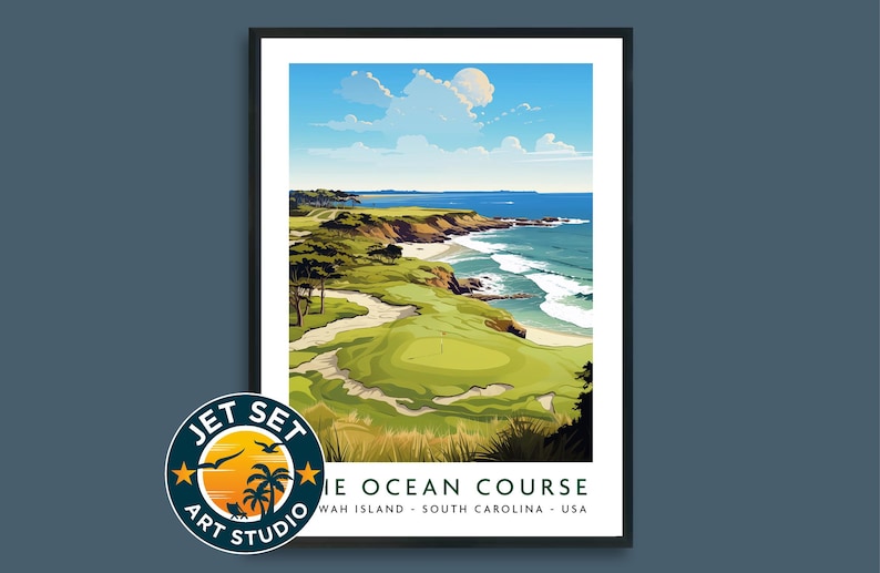 The Ocean Golf Course Kiawah Island Poster Print Wall Art Framed ...