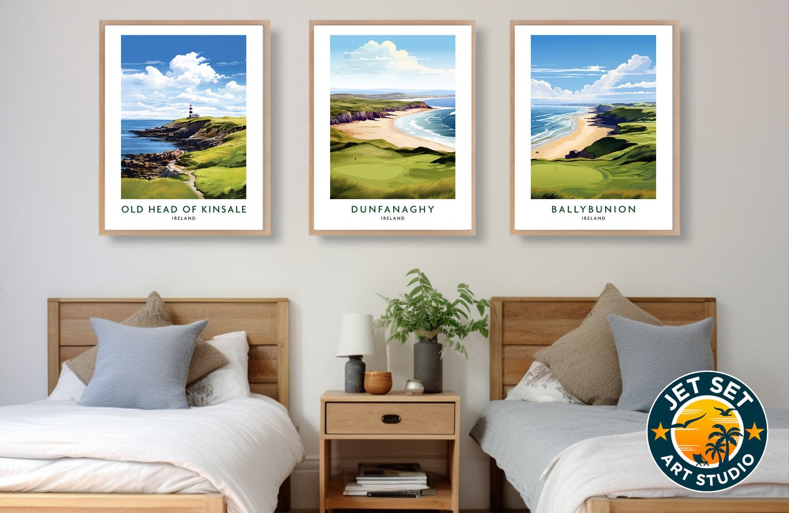 Dunfanaghy Golf Course Poster Print Wall Art Donegal Ireland Framed ...