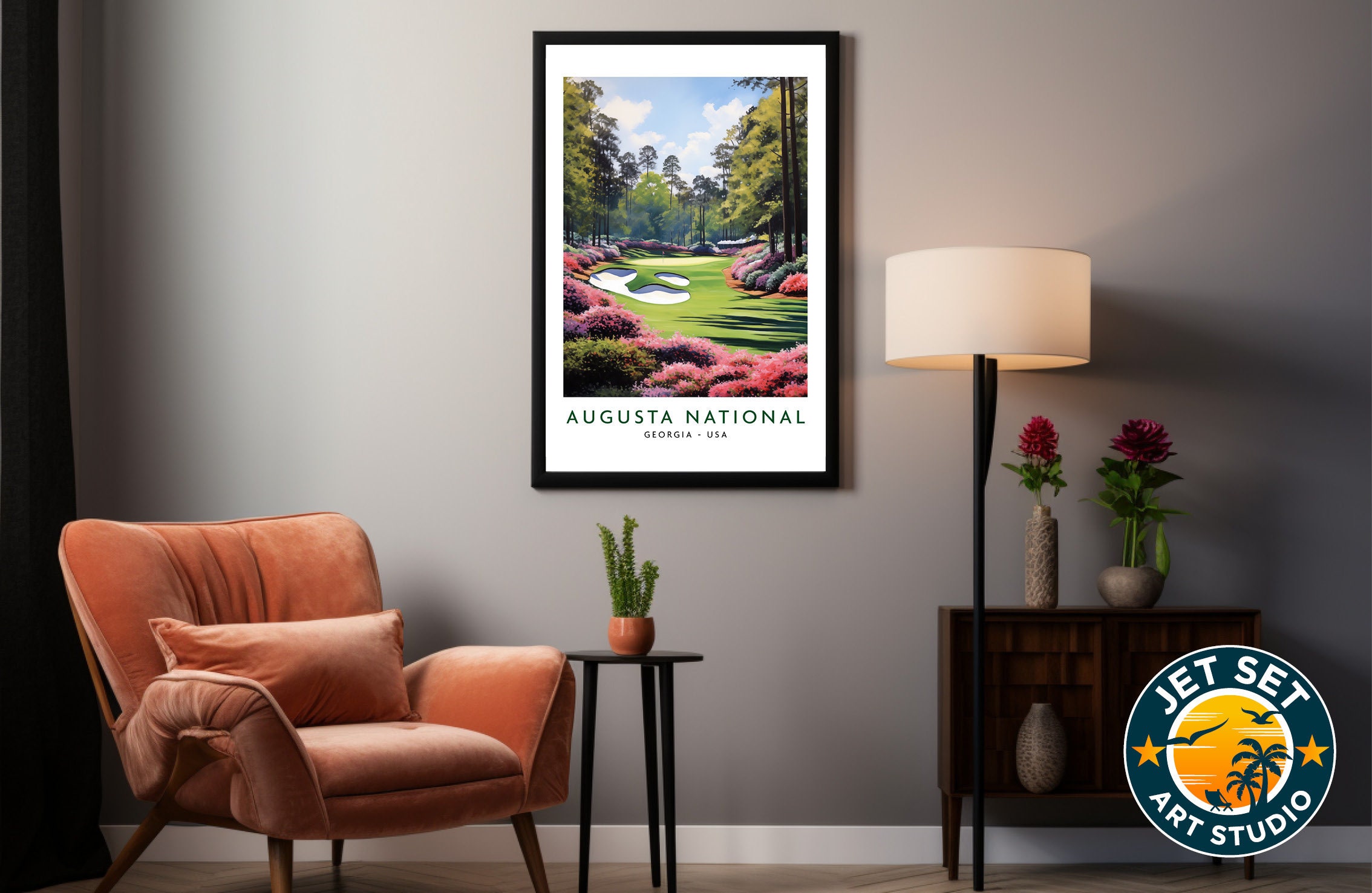 Augusta National Golf Course Poster Print Wall Art Framed Unframed ...