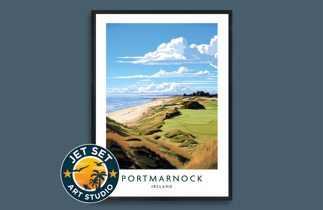 Portmarnock Golf Course Poster Print Wall Art Ireland Framed Unframed ...