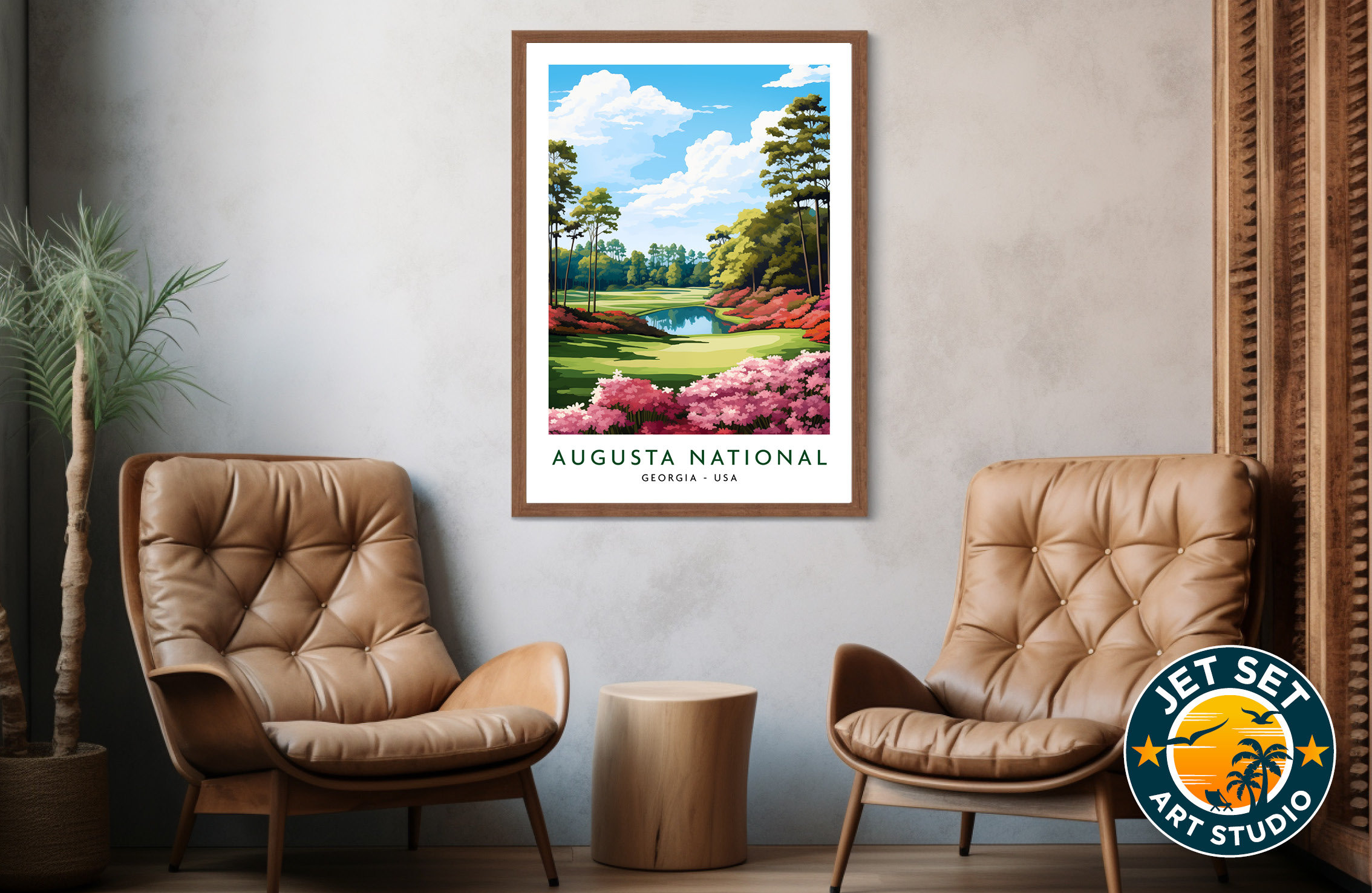 Augusta National Golf Course Poster Print Wall Art Framed Unframed ...