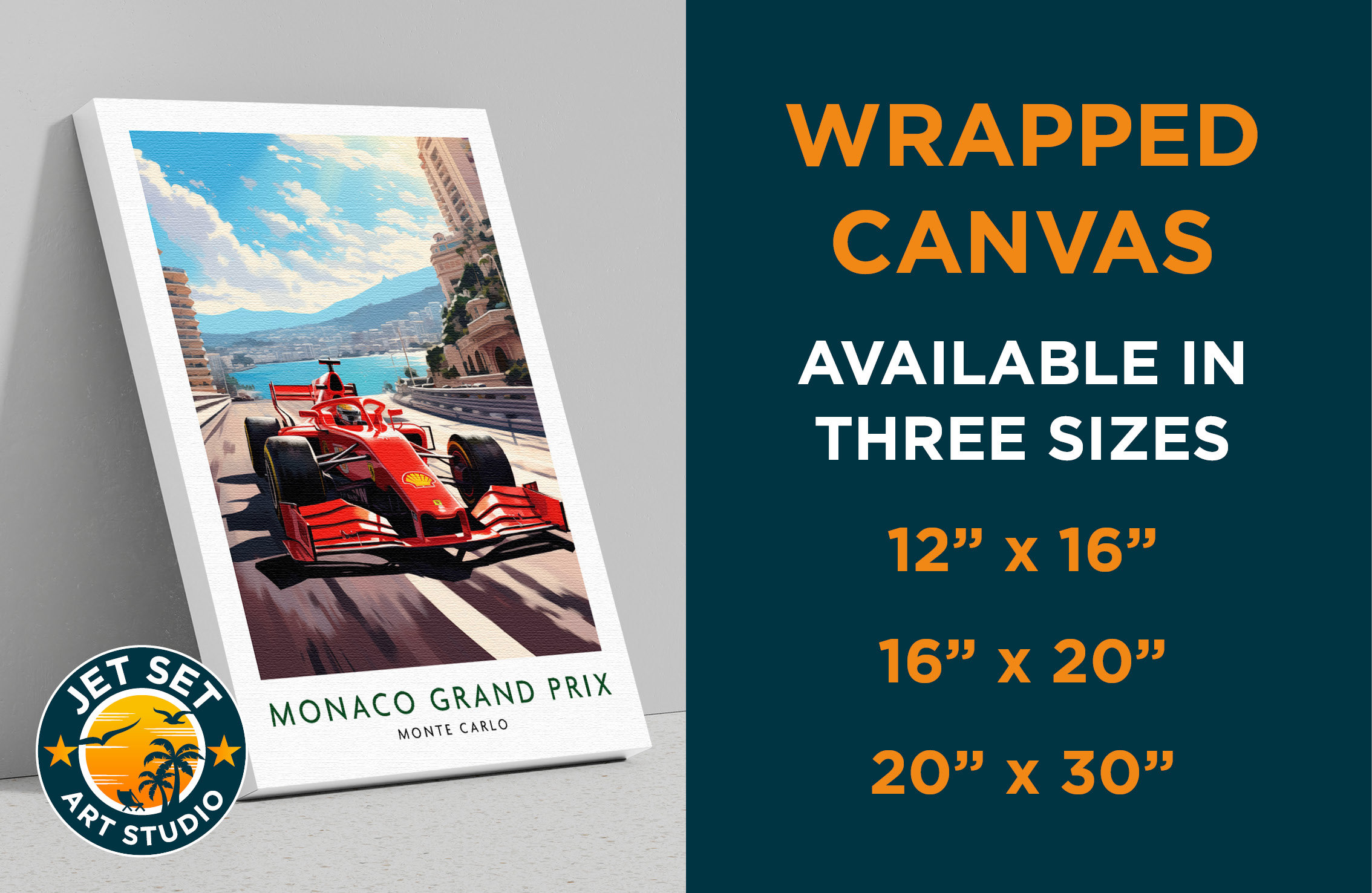 Monaco Grand Prix Travel Print Formula 1 Wall Art Monte Carlo Framed ...