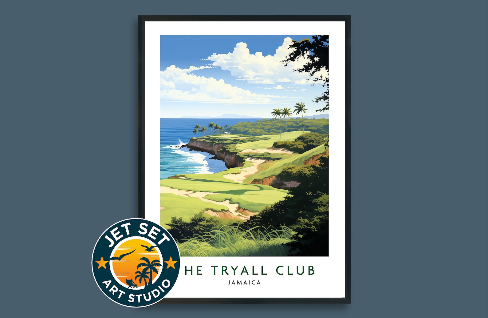 The Tryall Club Golf Course Poster Print Wall Art Jamaica Print Framed ...