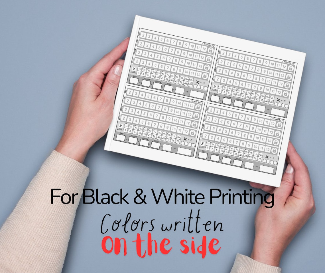 Quixx Score Sheet, Quixx Printable Score Sheet, Quixx Score Card ...