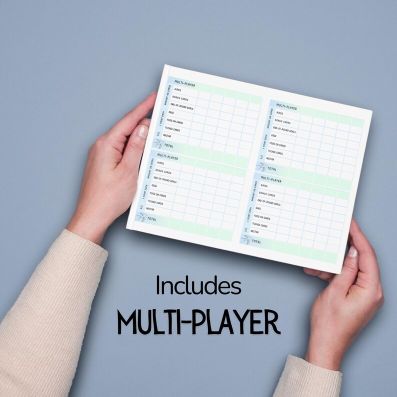 Bird-themed Board Game Printable Score Sheet, Instant Download, Board ...