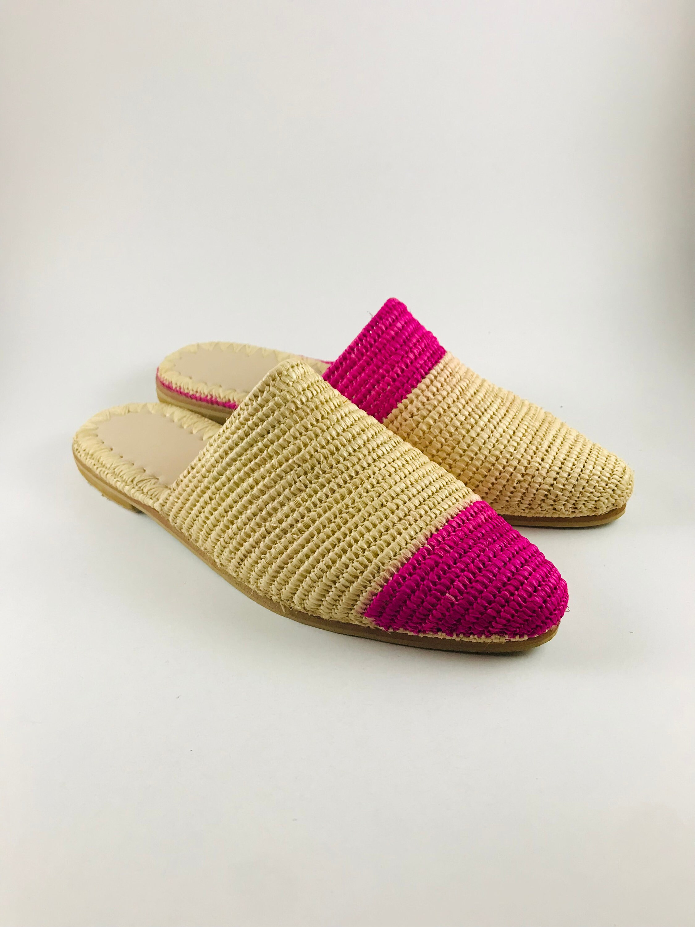 Moroccan Shoe Raffia , Hamdmade Raffia Shoe , Nature Raffia Shoe ...