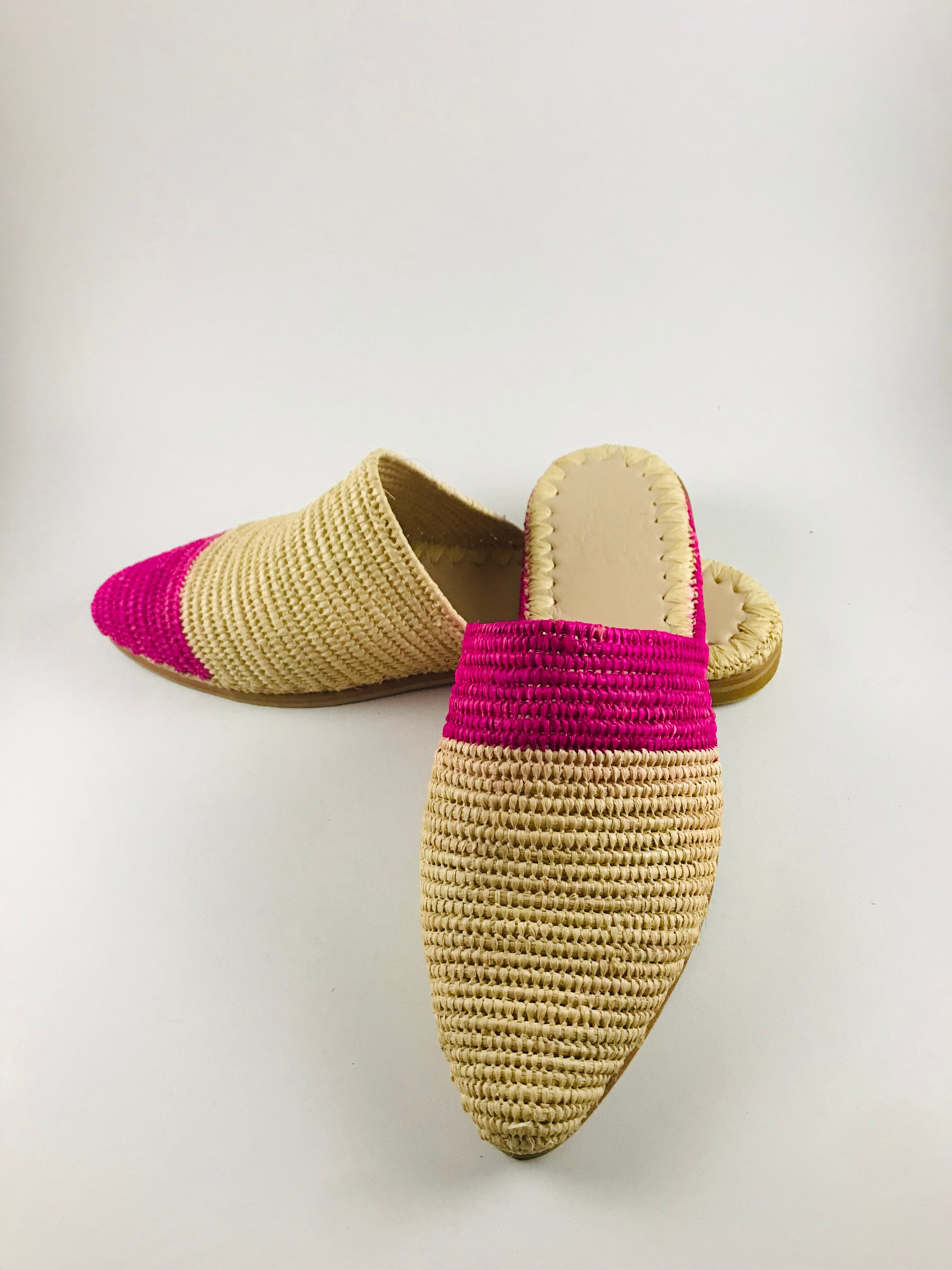 Moroccan Shoe Raffia , Hamdmade Raffia Shoe , Nature Raffia Shoe ...