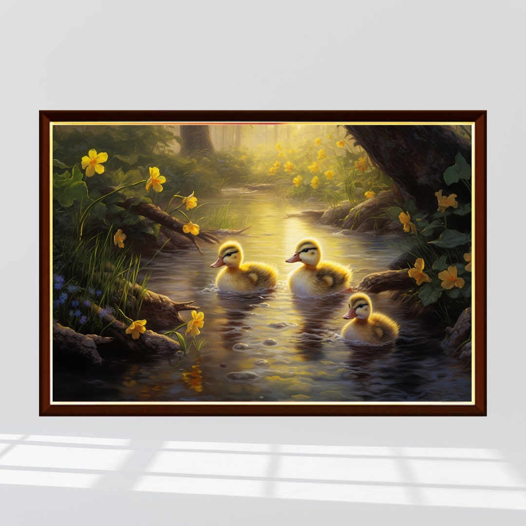 Three Little Ducks Jigsaw Puzzle 300/500/1000 Piece - Etsy