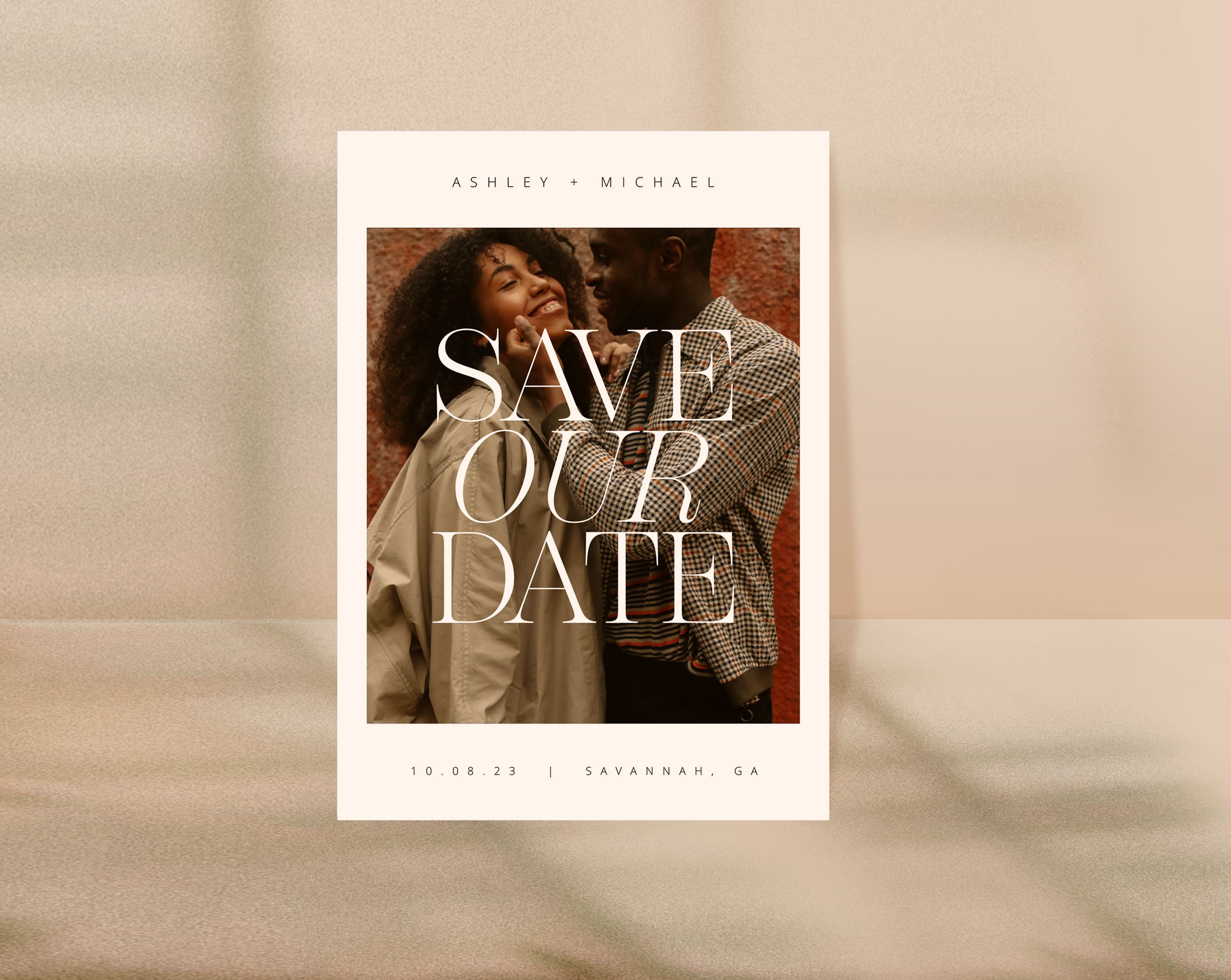 Simple Modern Save the Date, DIY Save the Date, Printable Save the Date ...