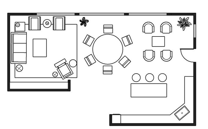 Professional Space Planning Furniture Placement Custom 2D Floor Plan ...
