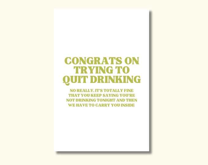 Quit Smoking Card Quitting Smoking Card Congratulations Card Look at ...