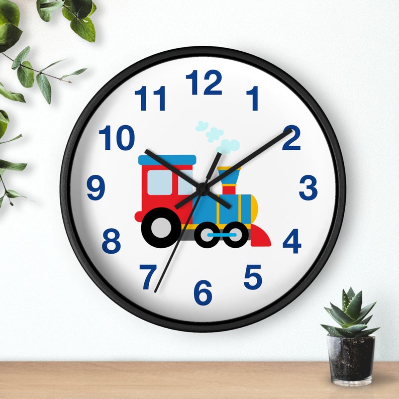 Train Wall Art for Kids Bedroom, Locomotive Nursery Décor, Gender ...