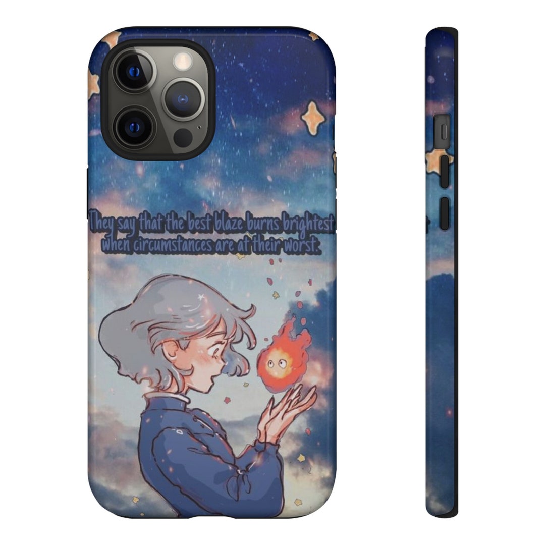 Howls Moving Castle Tough Cases, Howl Sophie Calcifer, Stuo Ghibli Case ...