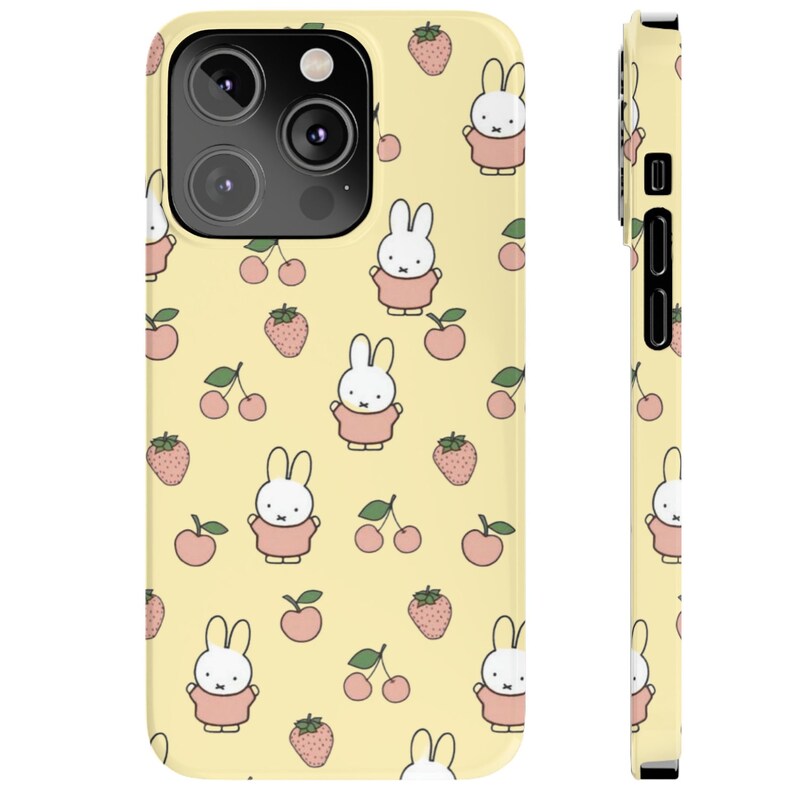 Miffy Cute Bunny Slim Phone Cases, iPhone 15,14,13,12,12-12,11,X,XR,XS,7,8 Pro, Plus, Pro Max ...