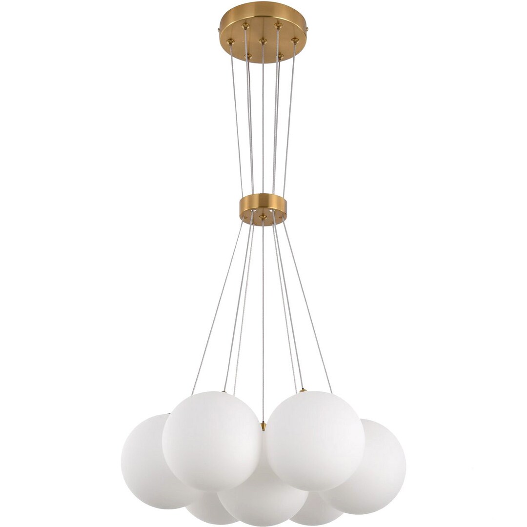 Ceiling Light Hanging Lamp Ball Light Lamp White Gold Brass 7 or 13 ...