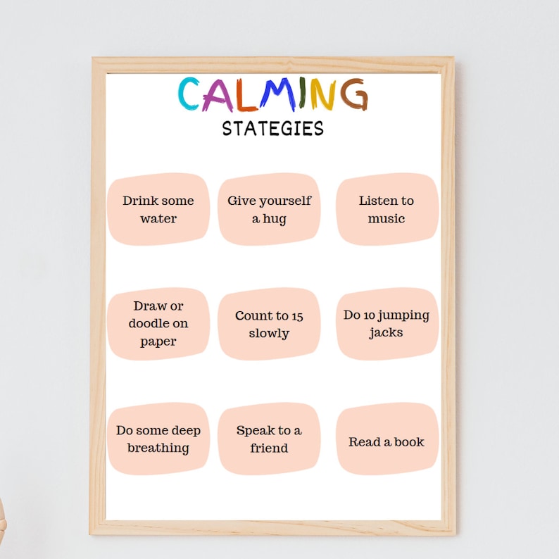 Calm Kids Printable Poster - Instant Download for Children, Homeschool ...