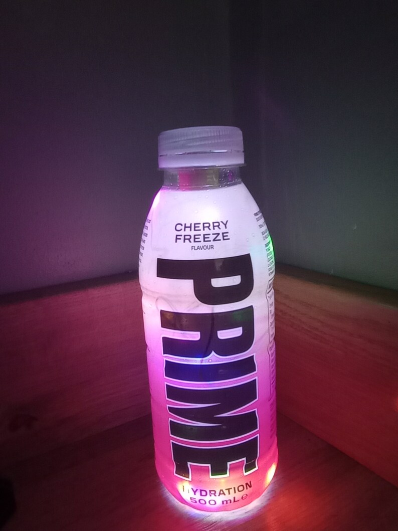 Light up Prime Bottles, Upcycled Prime Bottles, Light Bottles Prime ...