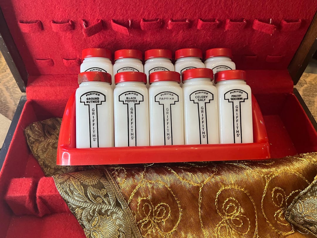Griffiths Spice Jars - Set of 10 With Rack - Etsy