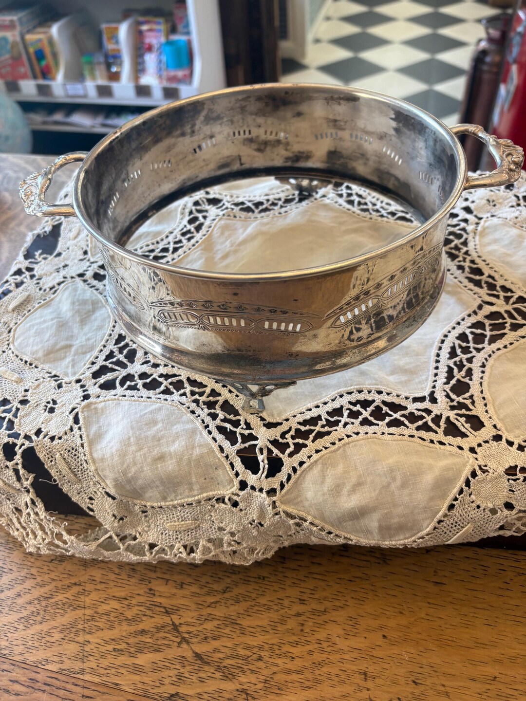 Beautiful Victorian Silver Plate Elevator/dish Holder - Etsy