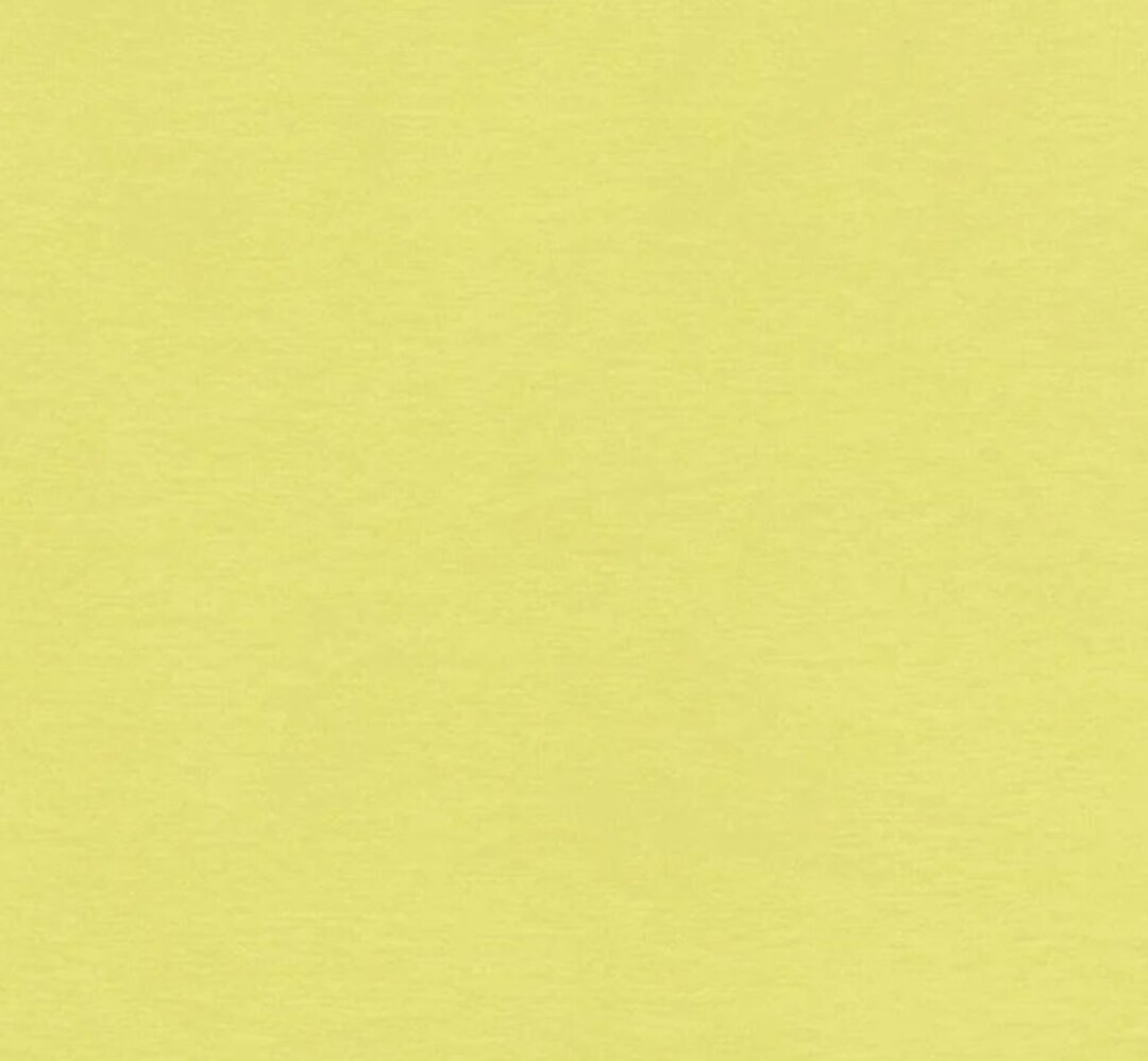 Fabric Remnant 17" L X 56" W - Pale Lemon Yellow Fabric - Poly Cotton ...