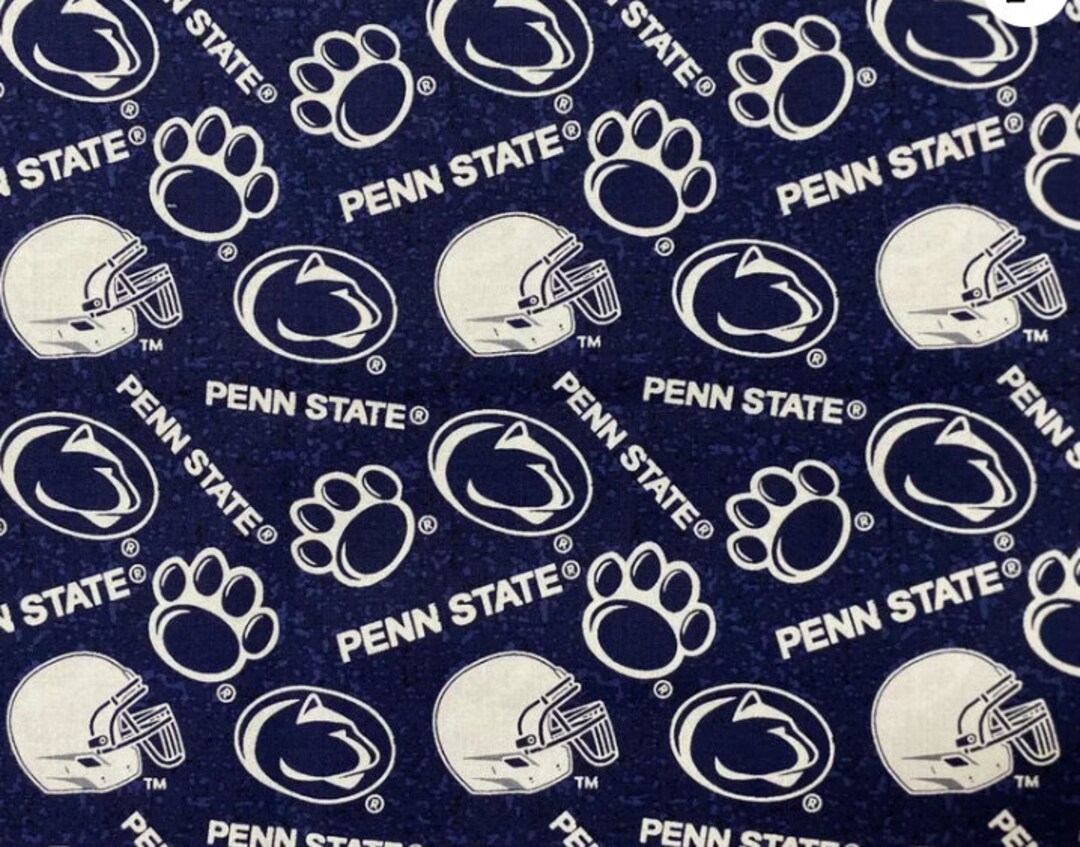 Fat Quarter 18 L X 21 Wide penn State Nittany Lions . 100% Cotton ...