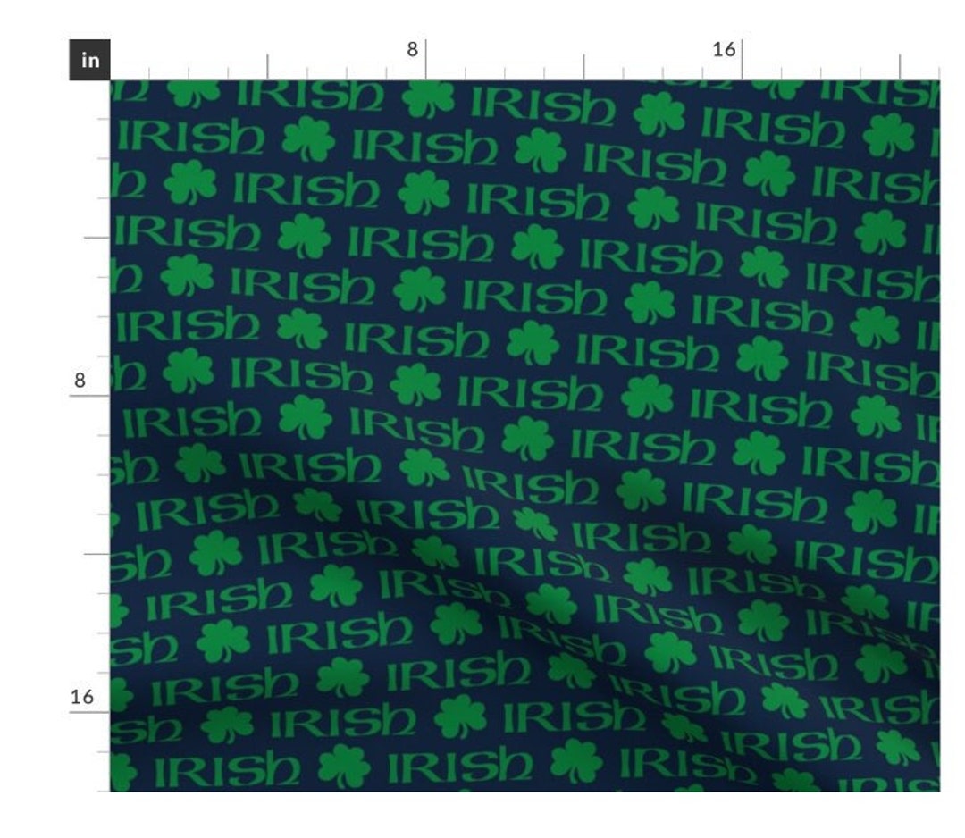 Fabric - Yard (36"l X 54" W) or Fat Quarter (18"l X 27"w) "irish Green ...