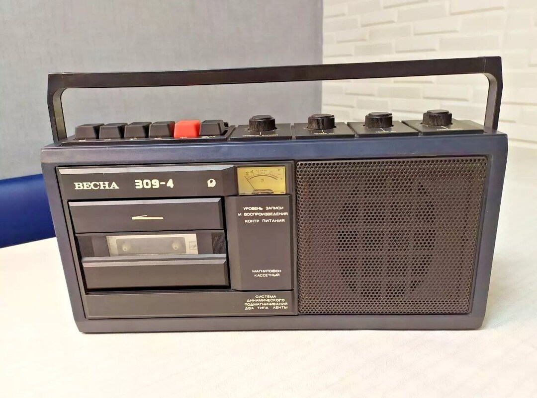 Vintage USSR Radio Tape Recorder. Spring 309-4.fully Working - Etsy