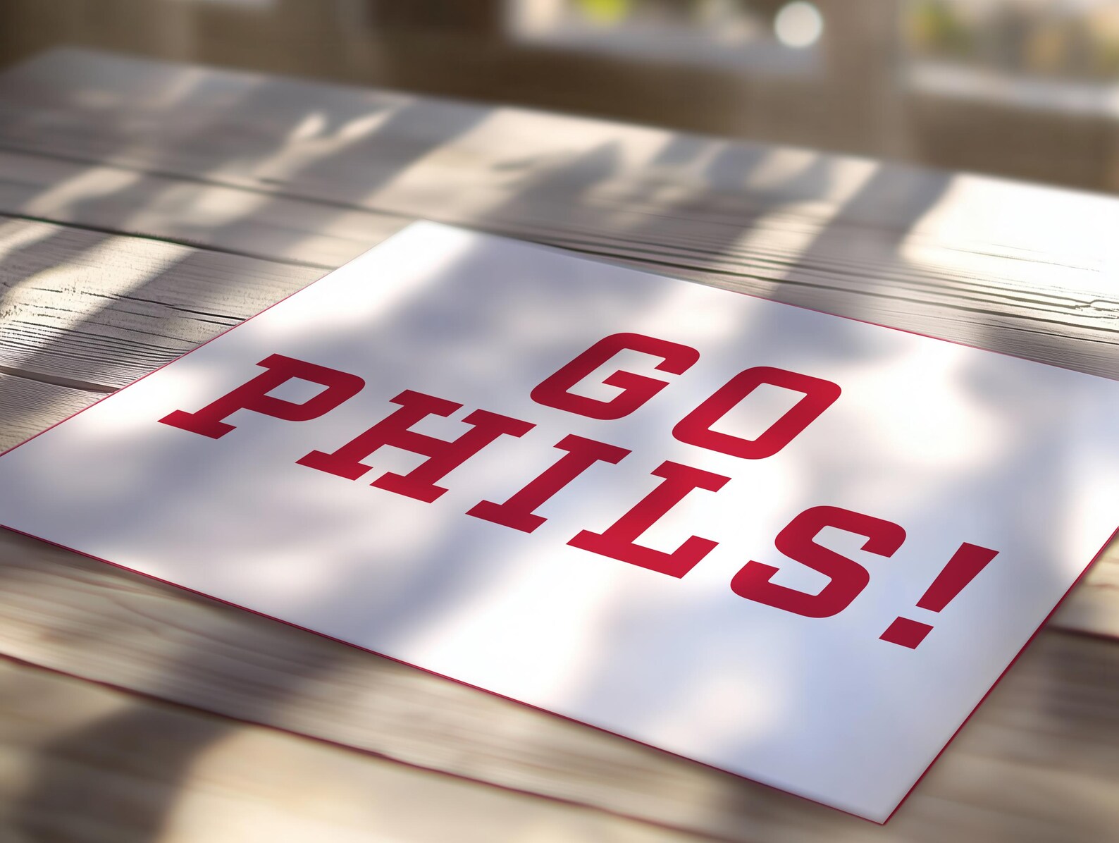 Printable "go Phils!" Poster: Philadelphia Phillies Sports Art (digital ...