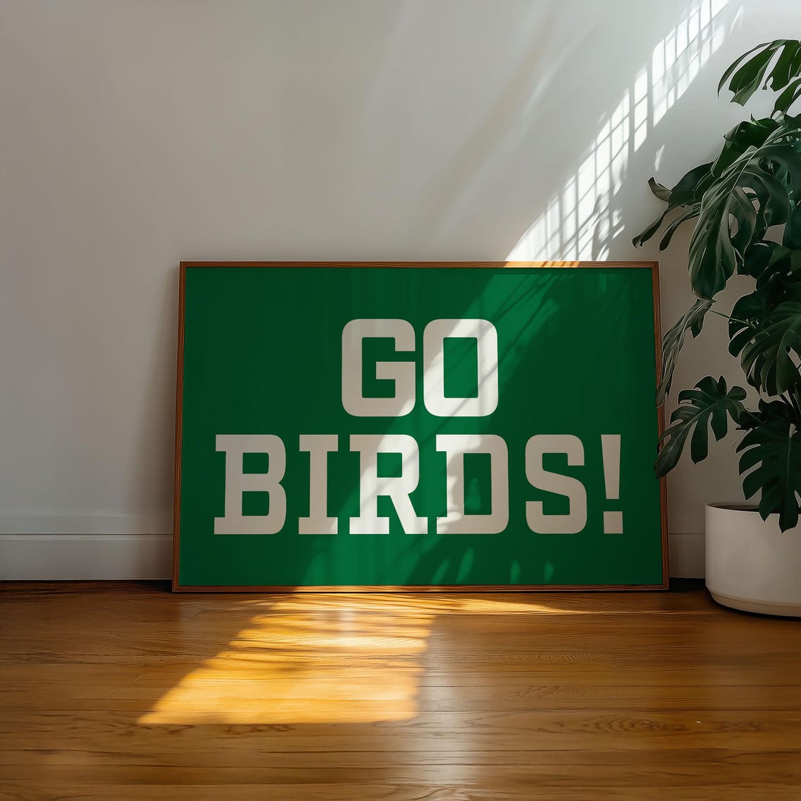 Go Birds! Philadelphia Eagles Throwback Poster: Kelly Green Retro ...