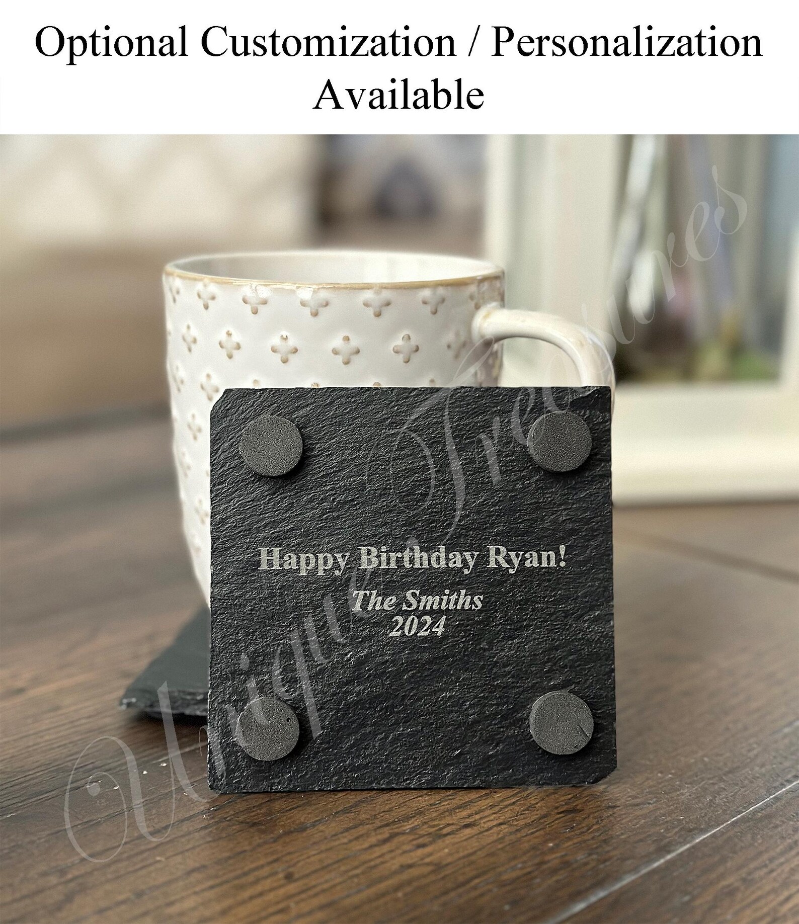 Laser Engraved Slate Coasters: Bear, Moose, Wolf, Elk - Man Cave Decor ...