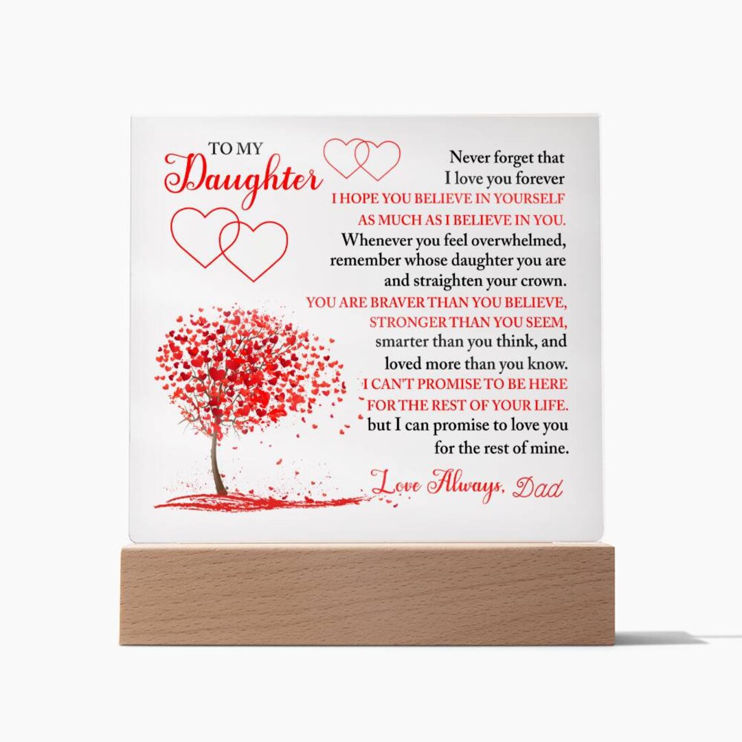 Father-daughter Keepsake Believe in Yourself as I Do - Etsy