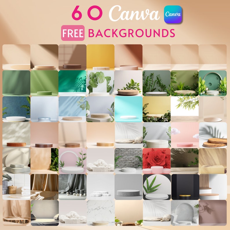 60 Canva Tumbler Drag and Drop Mockup, 60 Minimalist Tumbler Mockup, Add Your Own Background ...