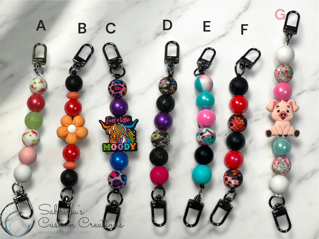 Beaded Phone Grip: Interchangeable Charm Hooks, E-reader/tablet ...