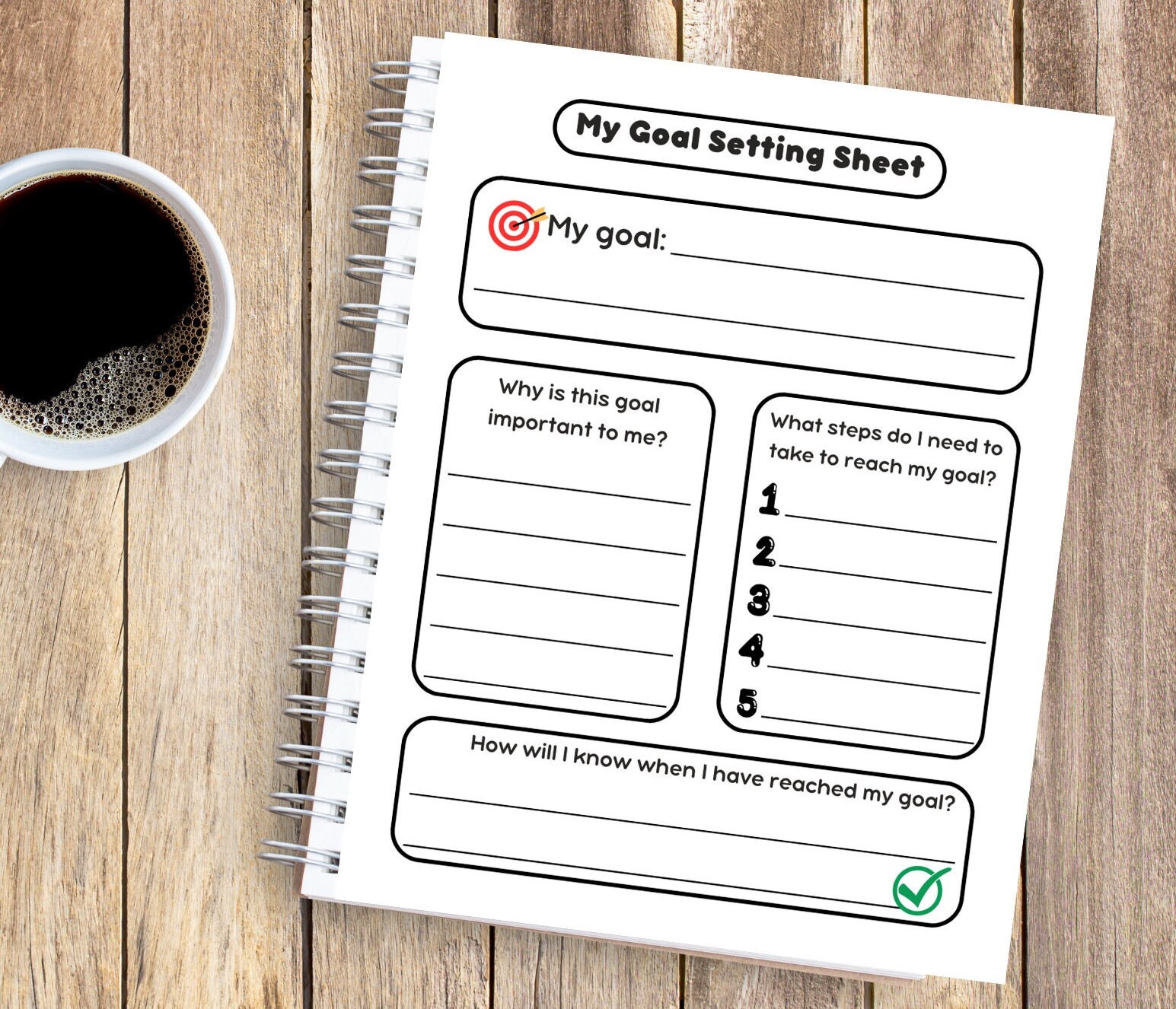 Child Youth Goal Setting, 2024 Goals Tracker, SMART Goal Setting Kit ...