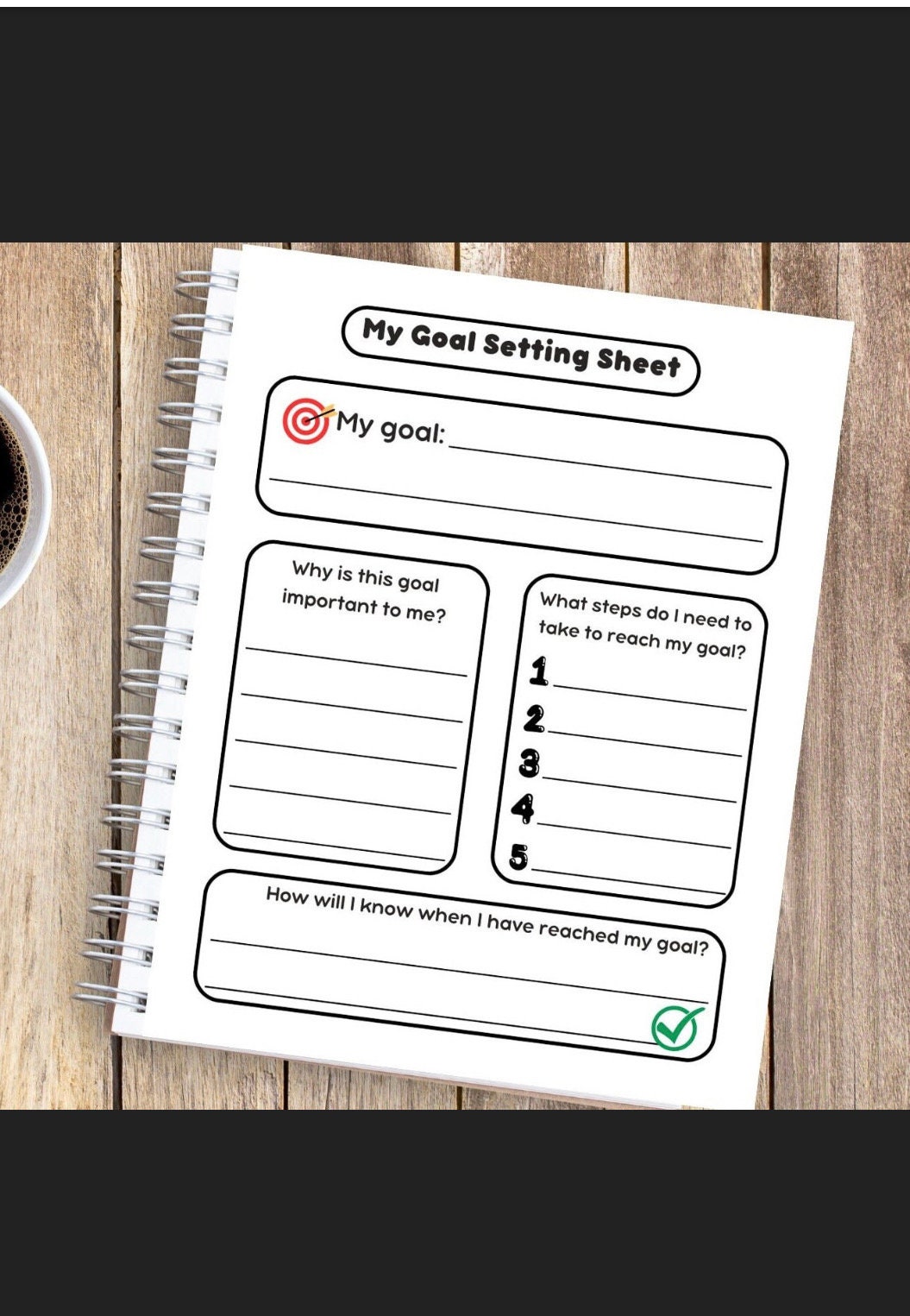 Child Youth Goal Setting, 2024 Goals Tracker, SMART Goal Setting Kit ...