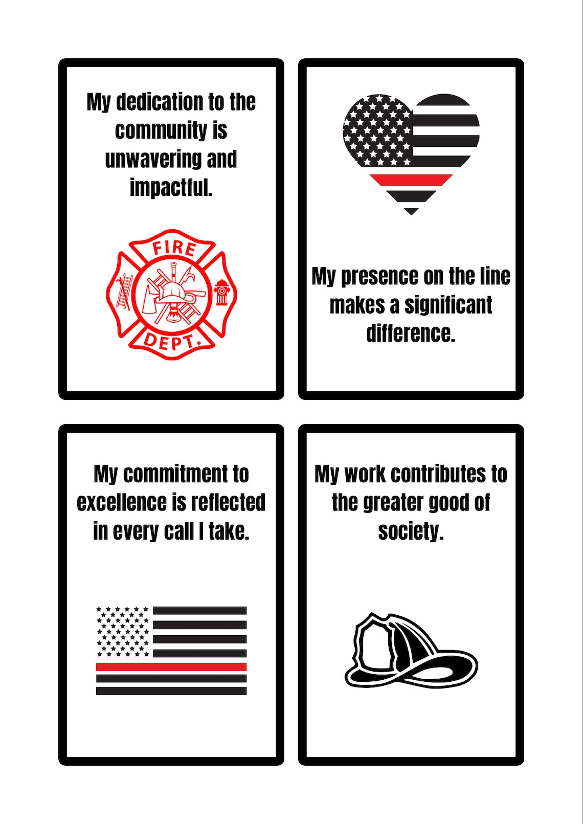 Affirmation Cards for 911 Fire Dispatchers 48, Fire Dispatch, Well ...