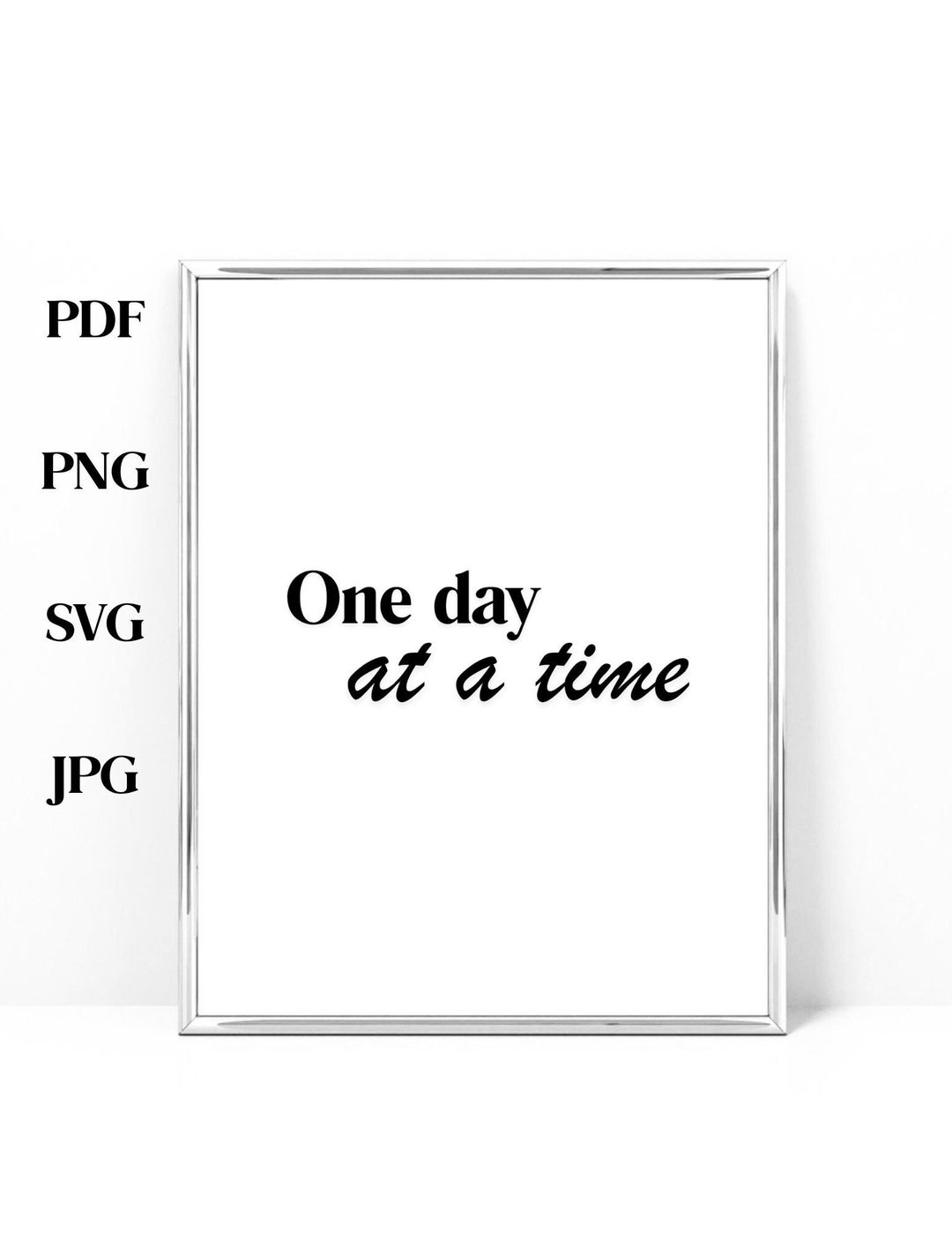 Inspirational Wall Art, Addiction Sobriety, AA, Black Room Decor ...