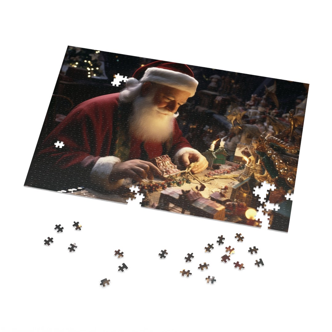 Santa's Workshop Jigsaw Puzzle 110, 252, 500, 1000-piece - Etsy