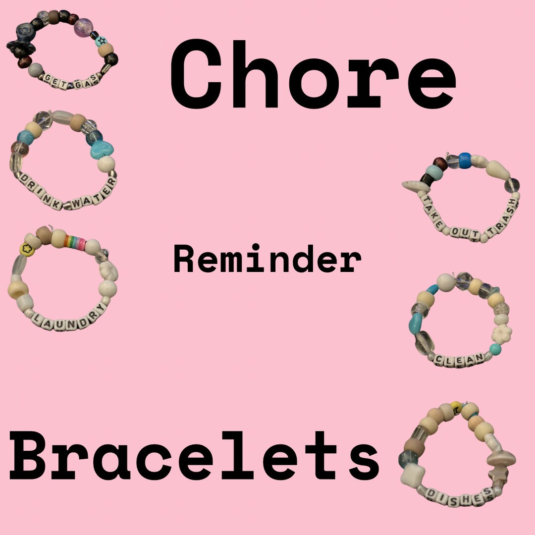 Custom Chore Reminder Bracelets - Etsy