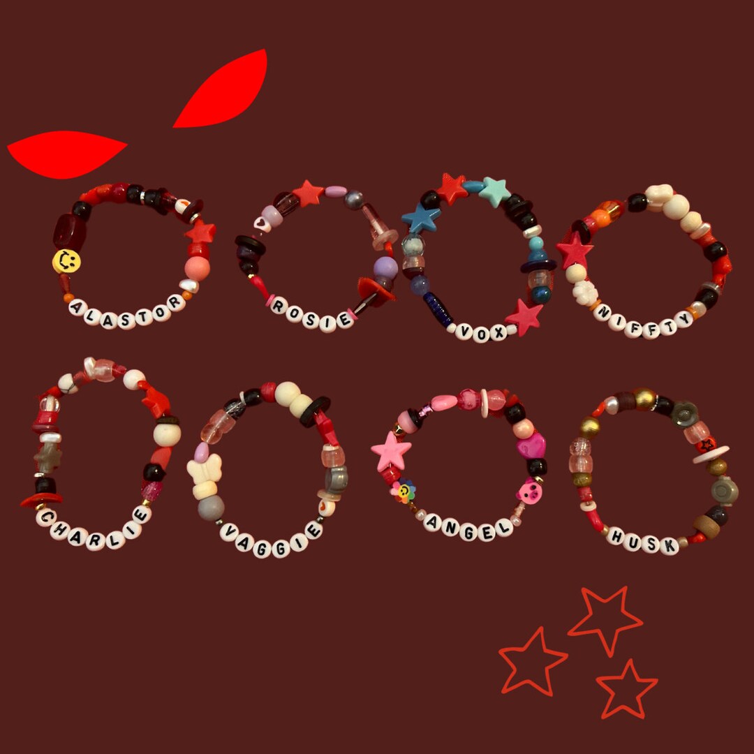 Hazbin Hotel Character Bracelets | Fan Themed Animation Friendship ...