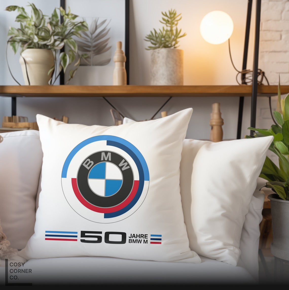 BMW Logo Cushion Cover | Car Cushion | BMW Cushion Cover | Home Décor ...