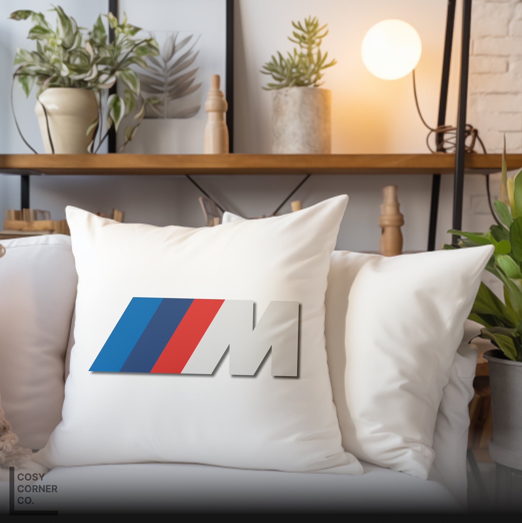 BMW M / Motorsport Logo Cushion Cover | Car Pillow Cover | BMW Cushion ...