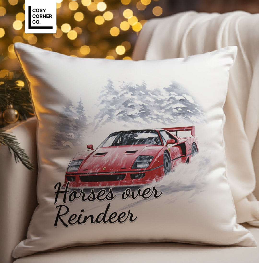 Ferrari F40 Cushion Cover Classic Car Pillow Cover - Etsy