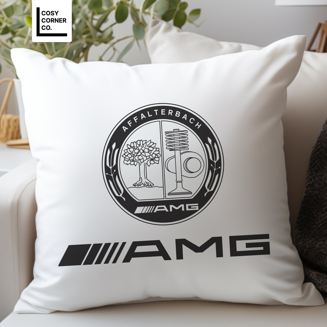 Mercedes AMG Logo Cushion Cover Car Pillow Cover AMG Cushion Cover Home ...