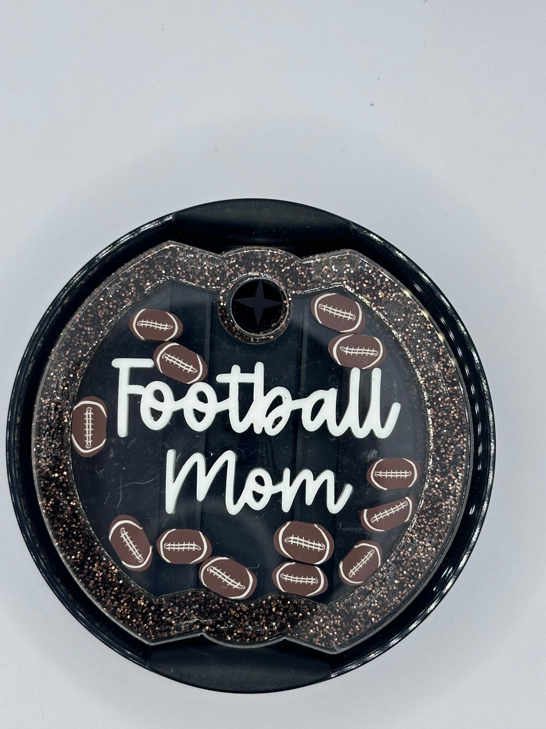 Stanley Football Mom Confetti Shaker Topper - Etsy